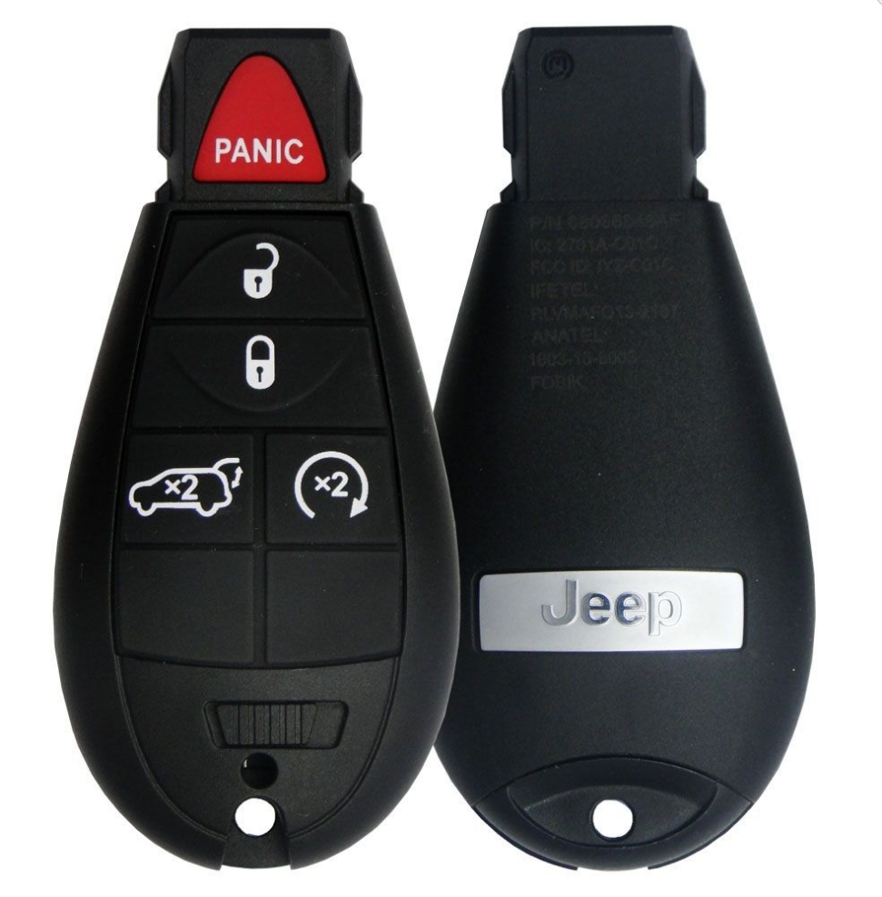 Jeep Grand Cherokee 2009 - 2013 5B Fobik Remote Key IYZC01C M3N5WY783X