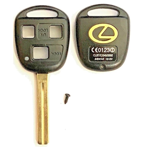 Lexus Remote Head Key Shell 3 Button Long Blade